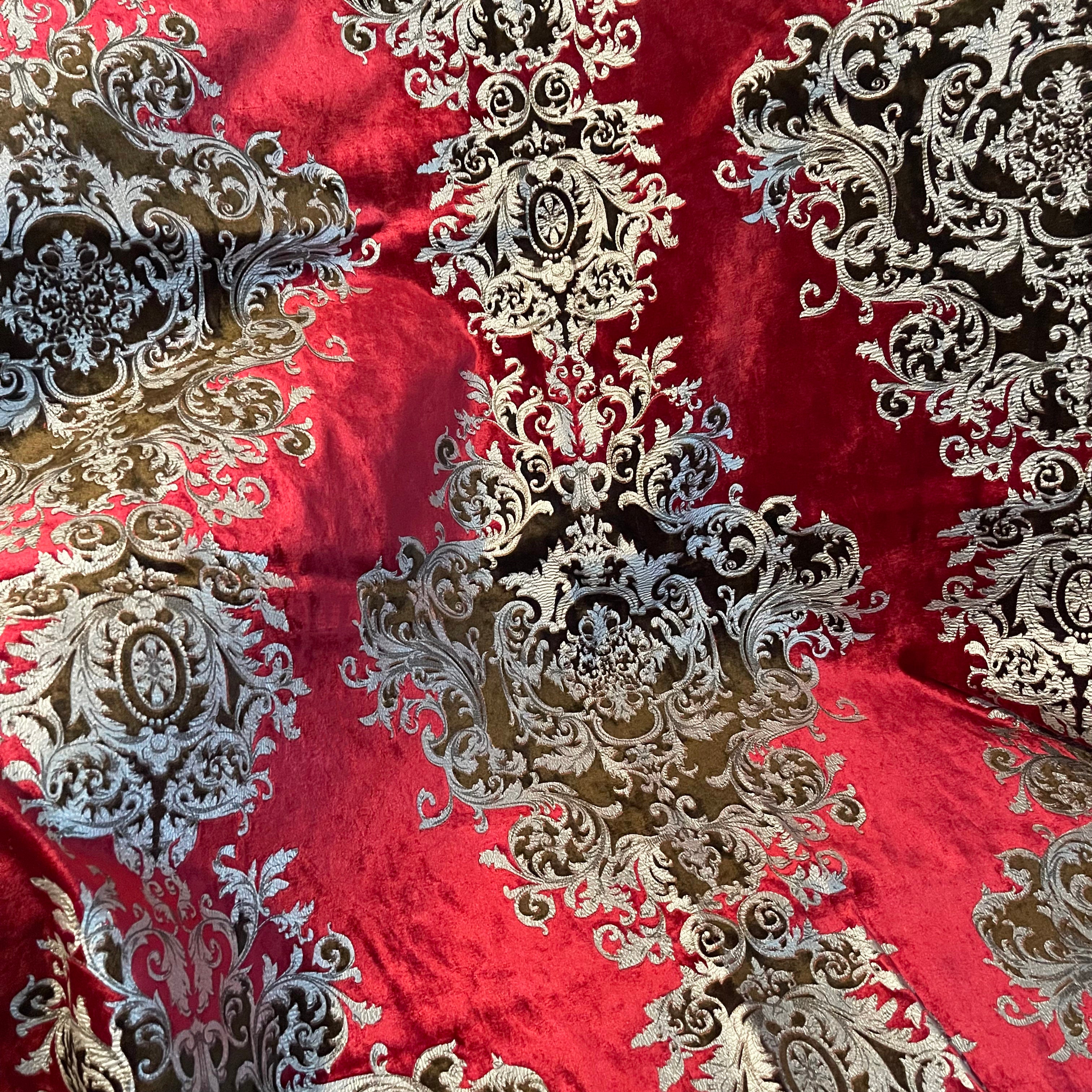44"x34" Imperial Medallion Pattern Velvet Upholstery Fabric - Perfect ...