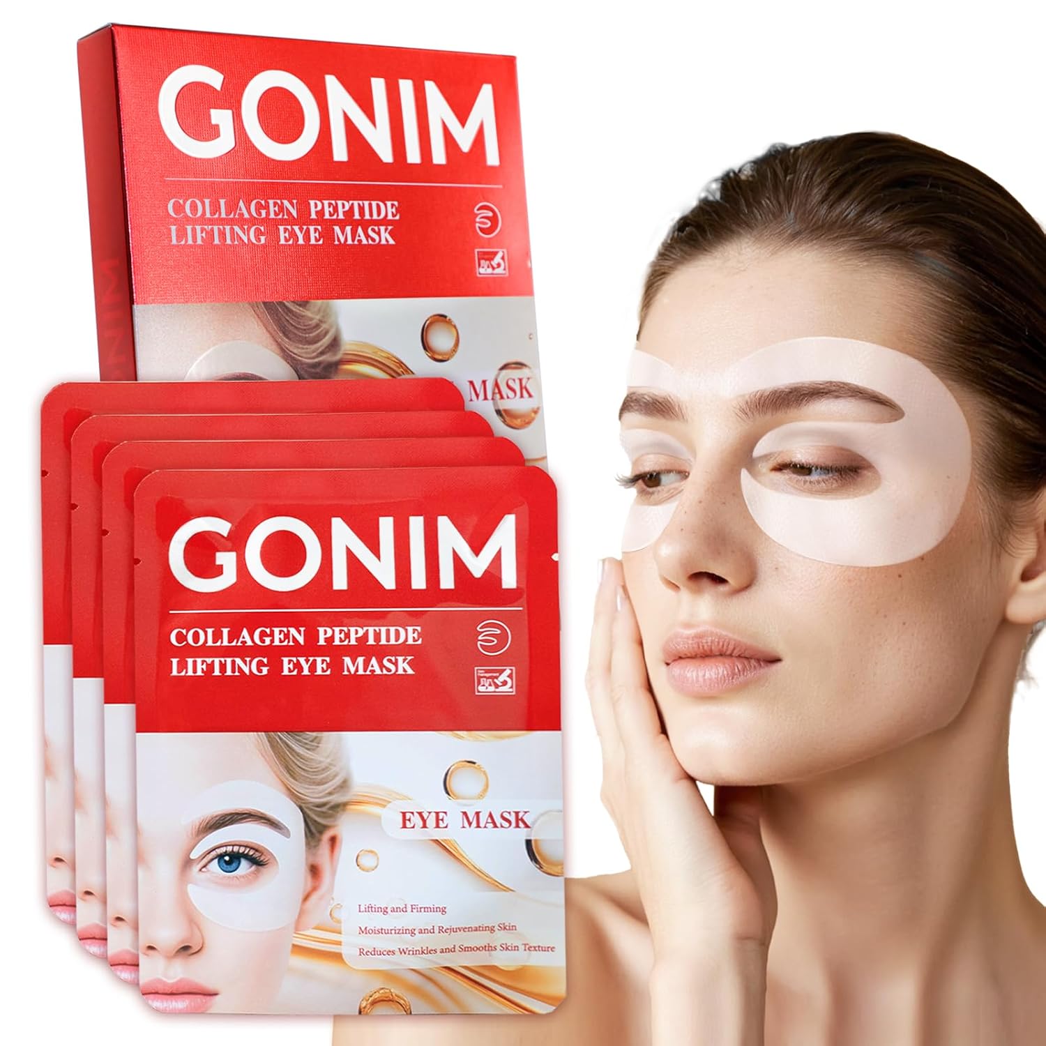 Under Eye Patches 360° Fit, Eye Mask with Collagen Peptide, PDRN, Reti ...